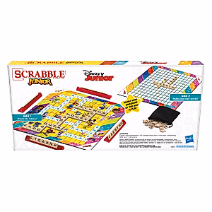 Hasbro Gaming Scrabble Junior: Disney Junior Edition Board Game for Kids | Double -Sided Game Board | Matching Word Game | Back to School Gifts | Ages 5+ (Amazon Exclusive)