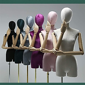 Tailors Dummy Mannequins Mannequin Body Female Tailors Dummy Mannequin with Metal Base Window Display Dressform Mannequin