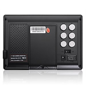 Lilliput 668GL 70NP/H/Y 7" On-camera Field HD Monitor For DSLR with HDMI Ypbpr and Composite Input