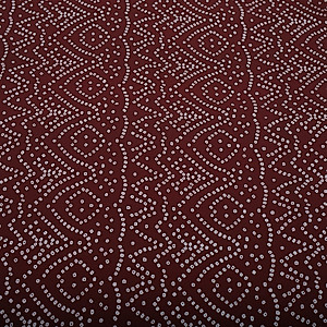 Trade Star Beautiful Hand Block Print Fabric for Dressmaking Ethnic 100% Cotton 3 Yard Tye Dye Pattern Fabric for Kurtis Boho Fabric for Crafting Fall Decor Throw Fabric (Pattern 1, 3 Yard)