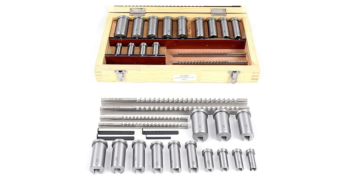 22pcs Keyway Broach Kit for Metalworking | High Speed Steel Tools