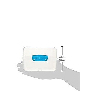 Sistema To Go Collection Lunch Cube, 47.3 oz./1.4 L, Clear/Blue