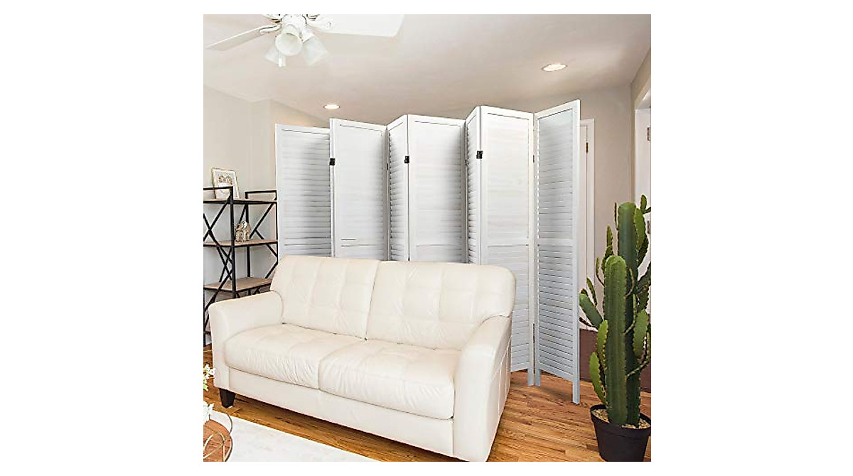 JAXPETY 8 Panel Folding Privacy Screen - Elegant & Versatile