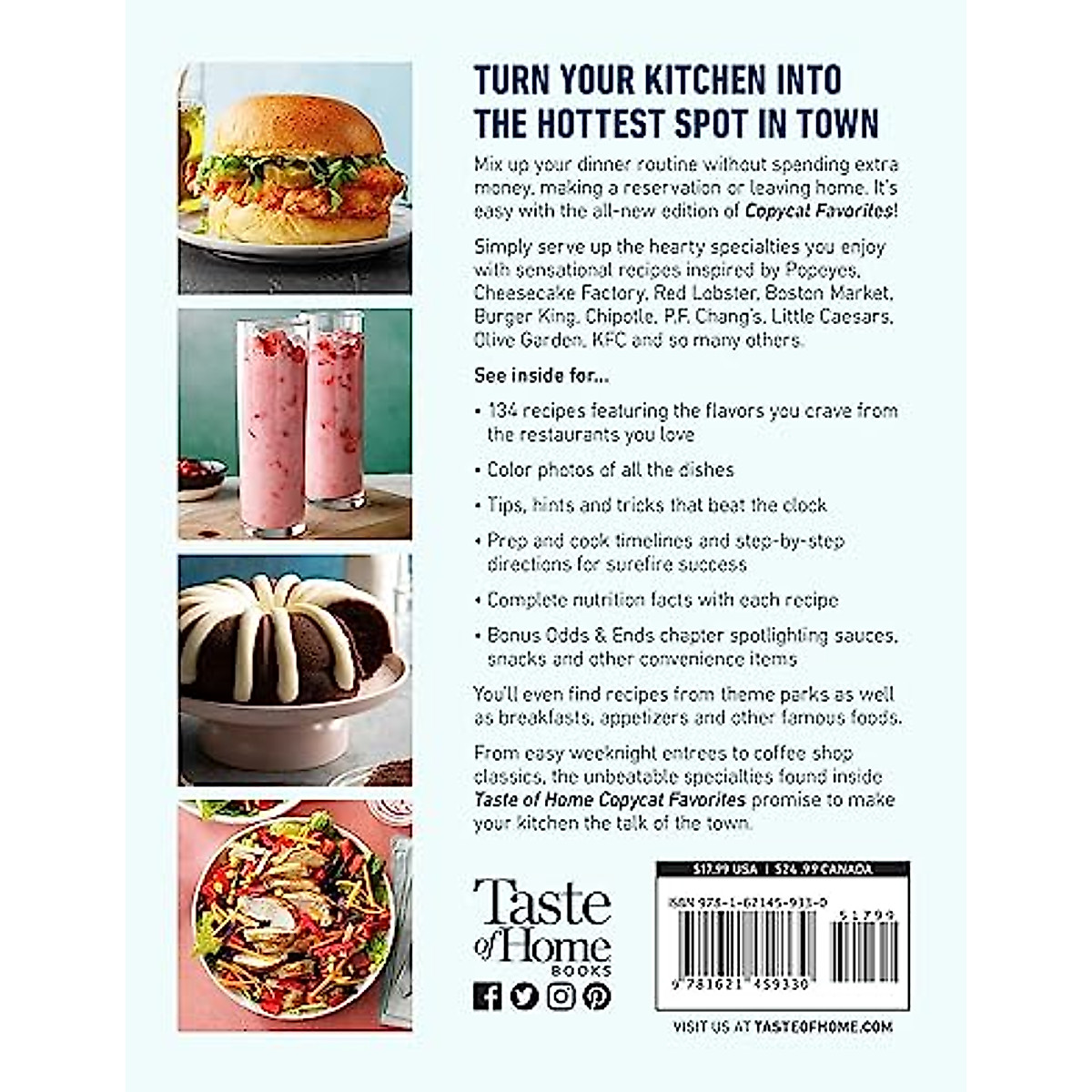 Taste of Home Copycat Favorites Volume 2: Enjoy your favorite restaurant foods, snacks and more at home!