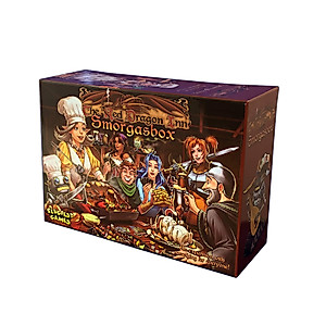 Slugfest Games: Red Dragon Inn: Smorgasbox, Expansion, Includes Roobted Version of this Product, with Five New Games, For Ages 13 and up