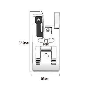 Create idea 2PCS Overlock Presser Foot for All Low Shank Snap-On Sewing Machines Compatible with Singer Compatible with Brother Compatible with Babylock