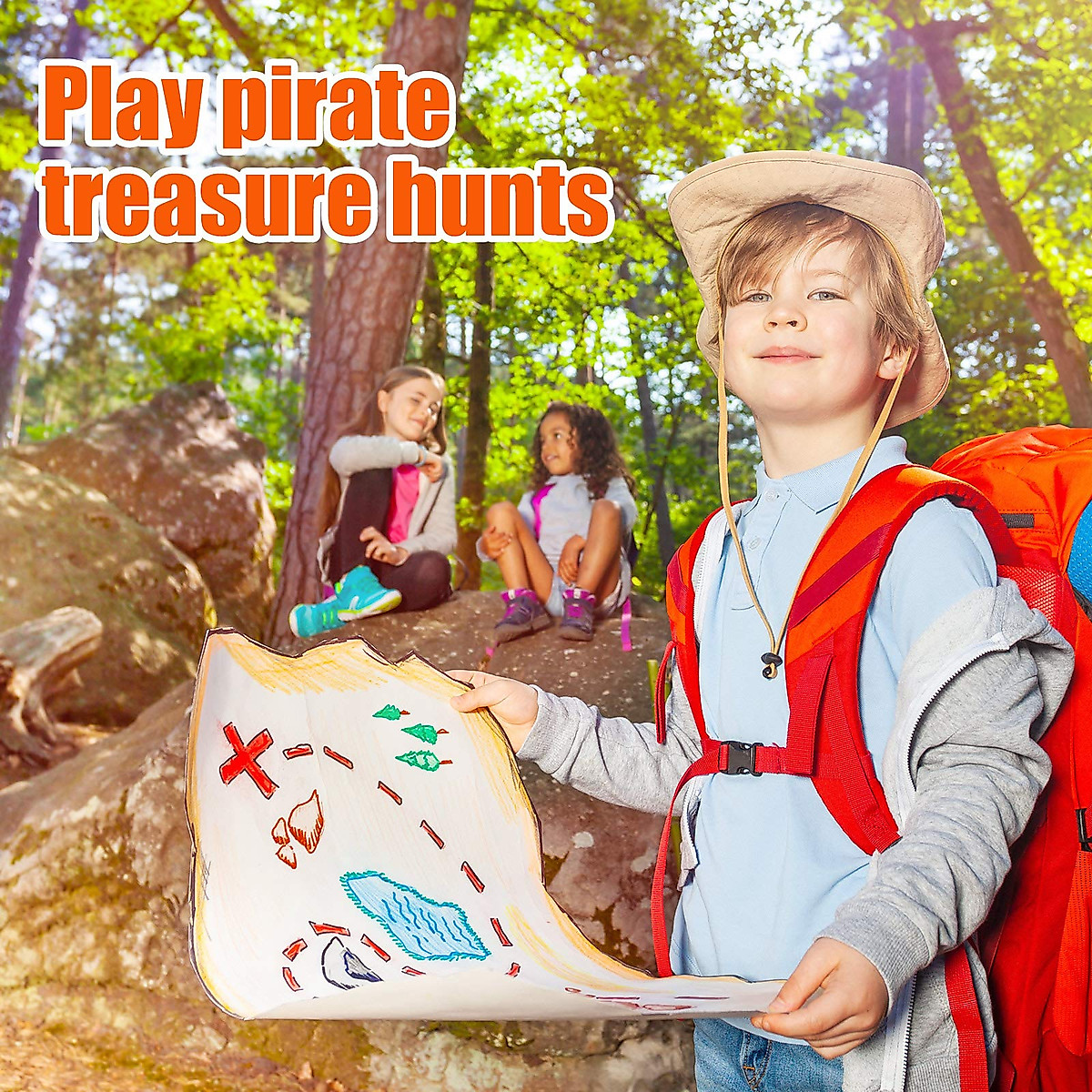 Pirate Treasure 100 Pieces Gold Coins and 100 Pieces Gem Jewelry Treasure Fake Gold Coins Toys for Pirate Party Decorations Halloween Adventure Themed Event Party Supplies