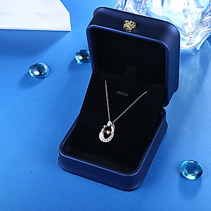 MILACOLATO Mother Pendant Necklaces S925 Sterling Silver Mother Daughter Necklaces 18K White Gold Filled Mom and Child Heart Birthstone Necklace Mother's Day Gifts for Mom New Mum Grandma Women Wife