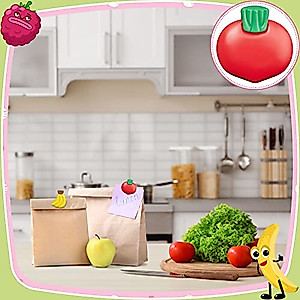 12 Pieces Fruit Kitchen Clips Plastic Bread Bag Clips Cute Chip Clips Funny Bag Clips Food Storage Bag Sealer Clips for Chips, Snacks, Food Storage, 12 Styles