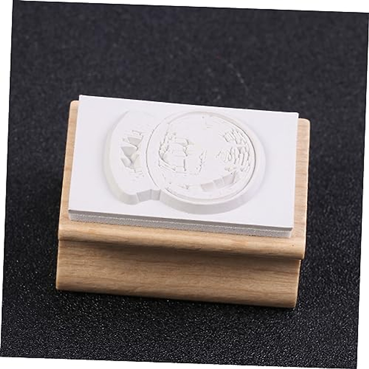 Abaodam Christmas Craft Stamp 3pcs Christmas Sealing Stamp Christmas Bag fillers Holiday Album Stencil Holiday Stamp stampers Party Favors Wooden Stamper die Account Bamboo