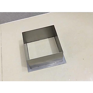 AEGIFT Drop-in Trash Chute - 304 Stainless Steel Square Built-in Countertop Waste Trash Grommet (220MM)