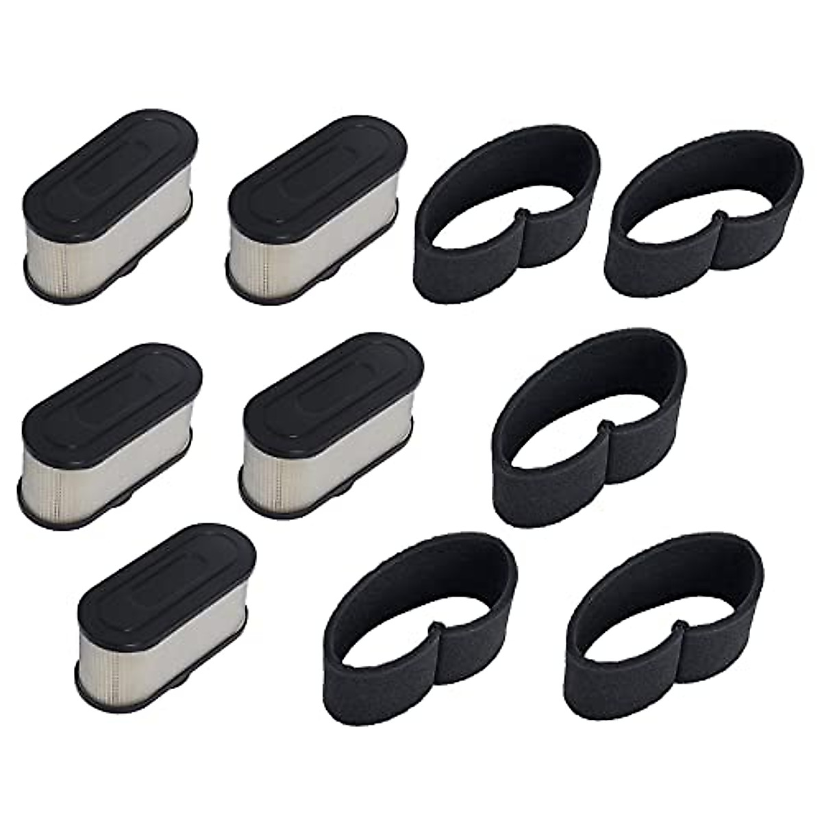 11013-7047 Air Filter Compatible with Kawasaki FR651V FR691V FR730V FS481V FS541V FS600V FS651V FS691V FS730V 4-Cycle Engine Cleaner Lawn Mower, Replace 11013-7047 11013-0752 11013-7046(5 Packs)