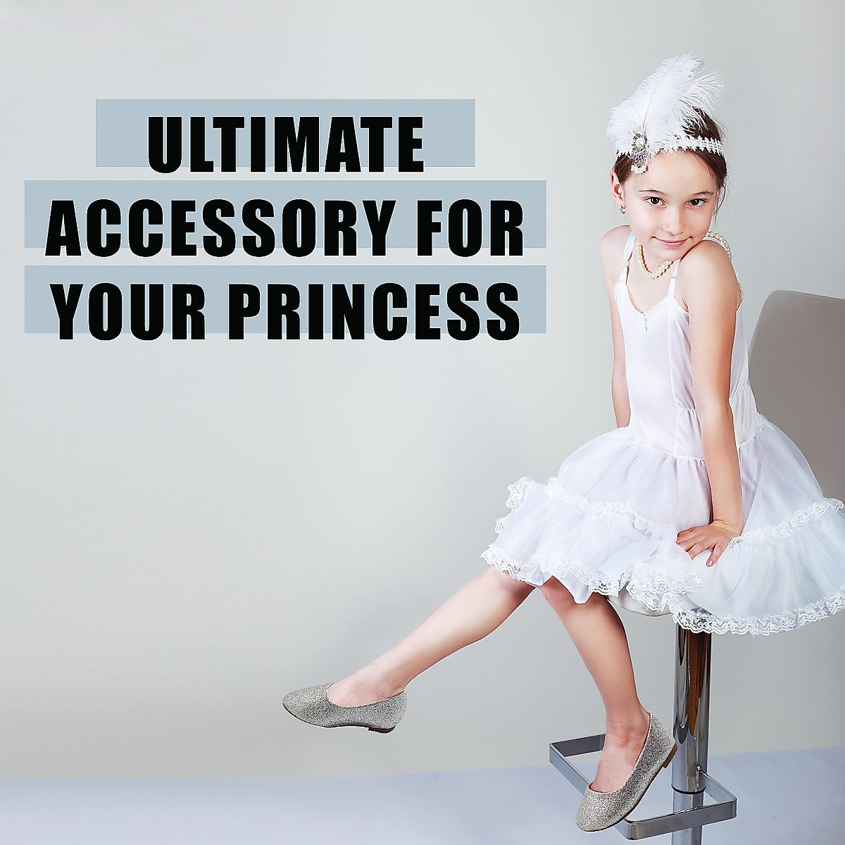 NORTY 12 Fashion Ballerina Shoes for Girls - Ballet Slippers for Toddlers and Big Kids - Dance and Ballet Flats - Runs Two Sizes Small - Red Glitter