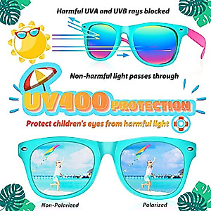 GIFTINBOX Kids Sunglasses Bulk, 24Pack Kids Sunglasses Party Favor with UV Protection for Boys Girls, Beach Pool Birthday Party Supplies, Goody Bag Fillers Easter Basket Stuffers Gift for Kids 3-8