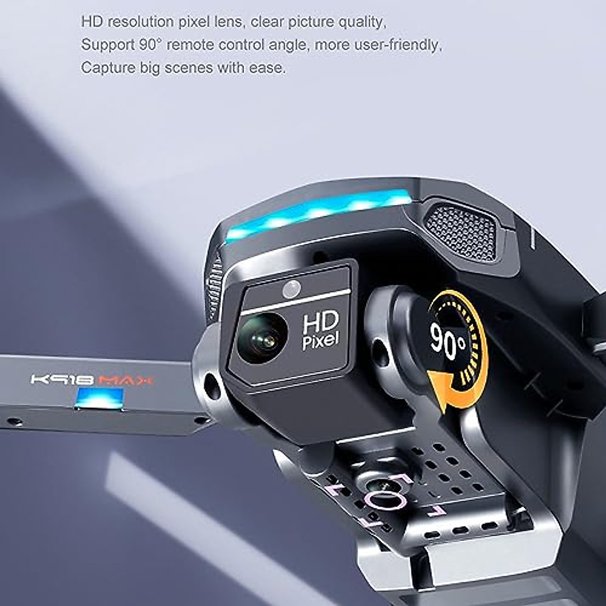 RKSTD Drone With Camera For Adults - HD FPV RC Drone, Without Obstacle Avoidor, Foldable RC Drone Altitude Hold, Headless Mode, Brushless Motor, Follow Me, Gift For Adult Beginners