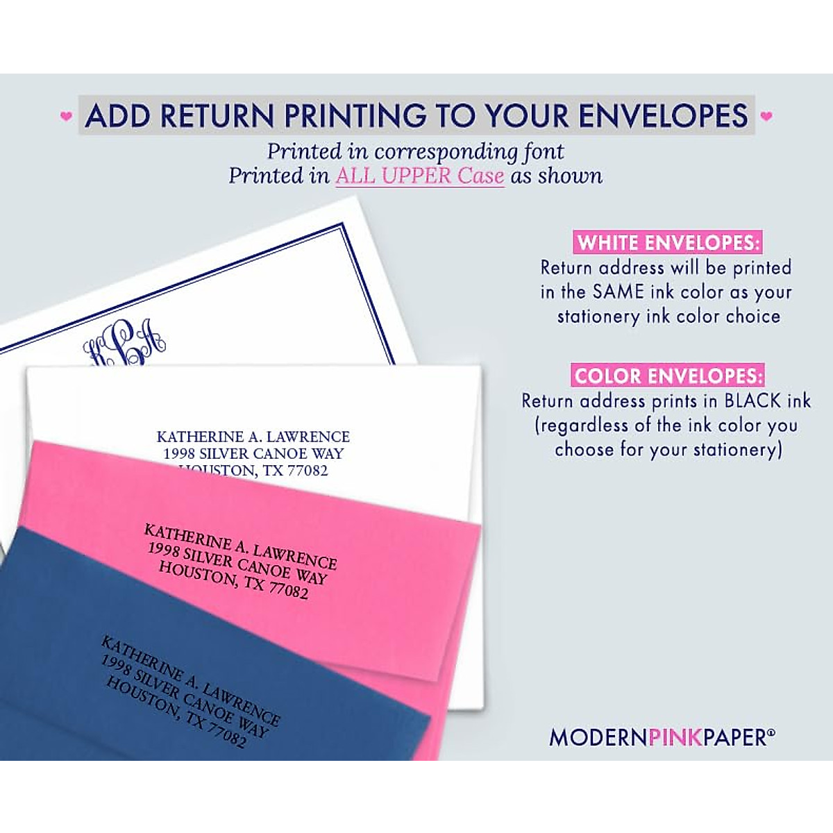 Monogrammed Stationary cards, Monogram Stationery Set, Monogrammed Note Cards, Monogrammed Gifts for Women, Your Choice of Colors and Quantity