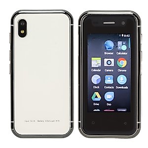 Diyeeni S9 Mini Smartphone, 4G Kids Phone Pocket, 2.5in Single Card Unlocked Small Phones, 2GB RAM 8GB ROM, for Android 7.0, Support WiFi Bluetooth Hotspot, for Whats App (White)