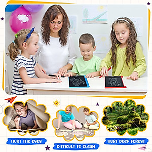 Nezyo 16 Pieces 4.5 Inch Mini LCD Writing Tablet Electronic Doodle Board for Colorful Drawing Tablet Erasable Writing Pad Reusable Learning Gift for Girls Boys (Mix Colors)