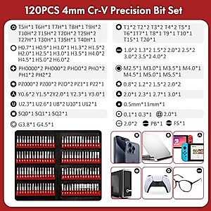 XOOL 200 in 1 Precision Screwdriver Set, Electronics Repair Tool Magnetic Driver Kit with 164 Bits for Phone, MacBook, Computer, Laptop, PC, Tablet, PS4, Xbox, Nintendo, Game Console