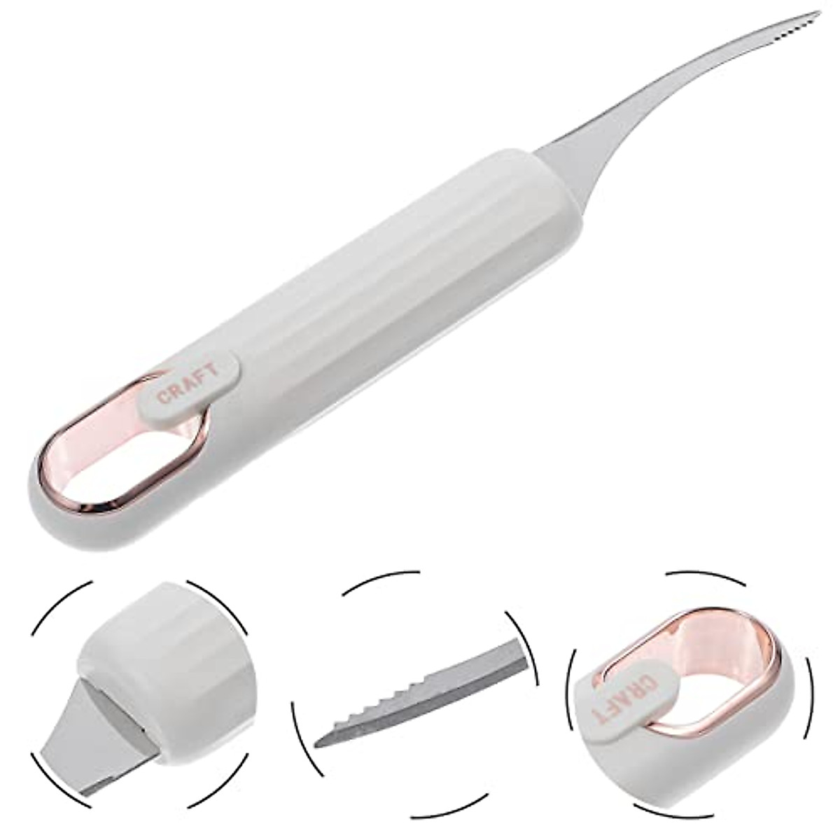 CALLARON Fishing Tackle Stainless Steel Crab Crackers Shrimp Line Cleaner Oyster Shucker Fish Bone Remover Shrimp Deveiner Tool Seafood Peeler Knives Stainless Steel Cleaner