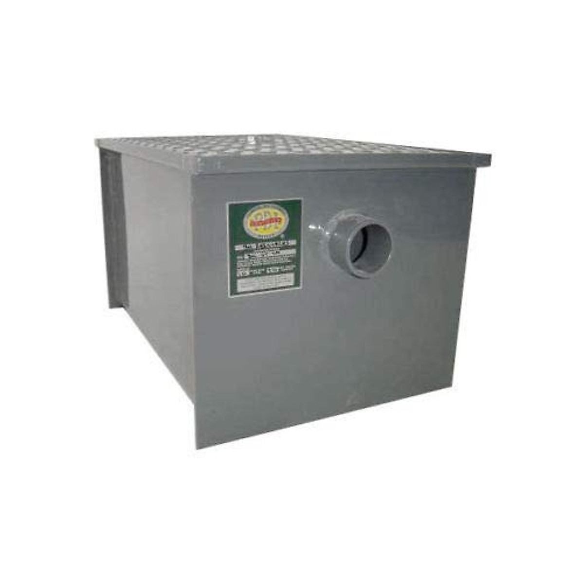 KPS Commercial Carbon Steel Grease Trap Interceptor 8lb - PDI Approved - NSF