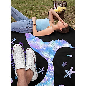 Mermaid Cute Tail Scales Glitter Crystal Mermaid Fish Scale Flannel Blanket Fleece Cozy Throws Soft Blankets for Wedding Birthday Valentines Halloween Couch Beding Picnic-40“x30 XSmall for Pets