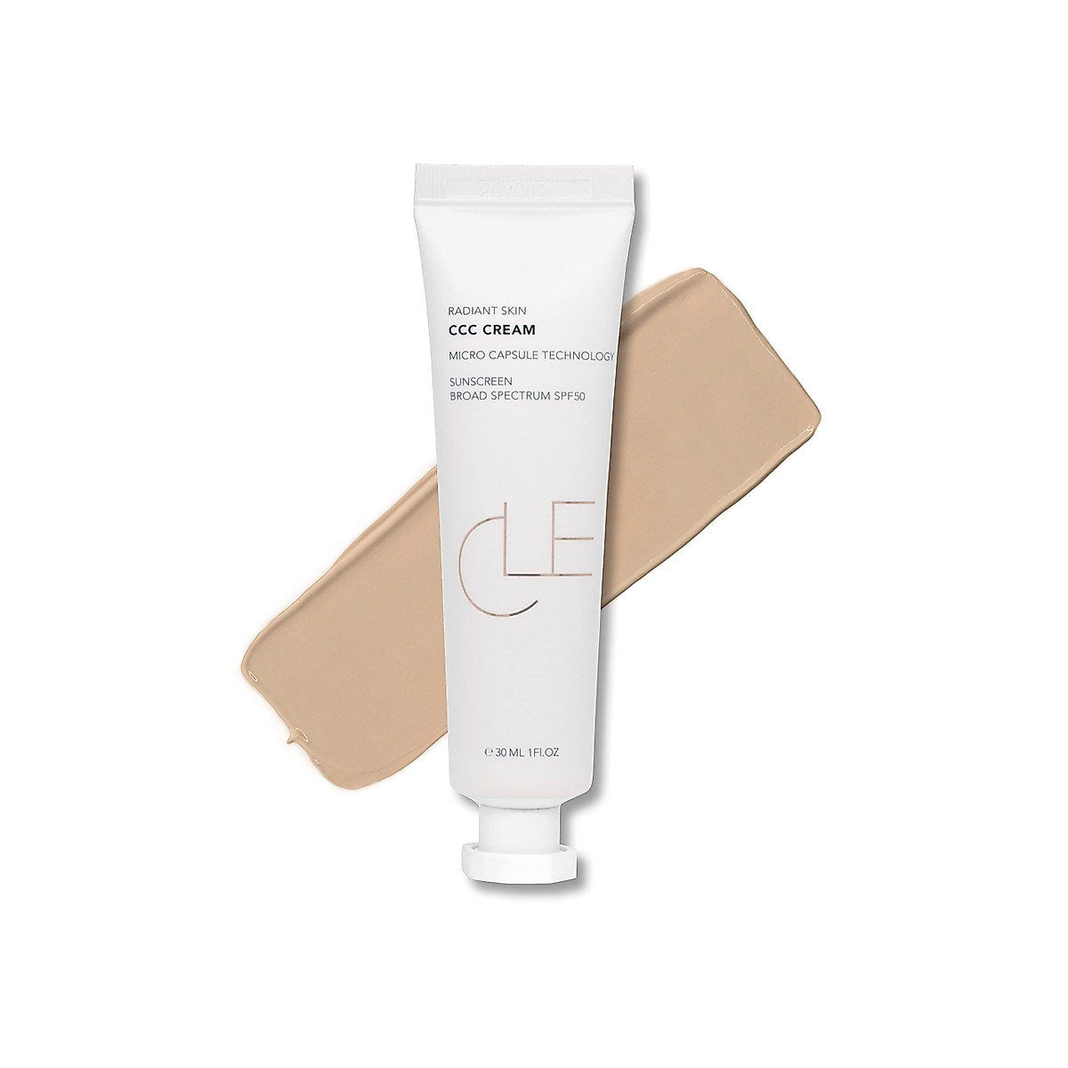Cle Cosmetics CCC Cream Foundation, Color Control and Change Cream That's a BB and CC Cream Hybrid, Multi-purpose Beauty Primer and Facial Foundation, 1 fl oz SPF 30 (Neutral Medium Light 201)