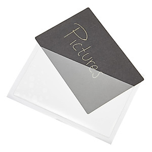 Juvale 100 Pack Plastic Label Holders for 3x5 Index Cards, Clear Self-Adhesive Pockets for Office Supplies