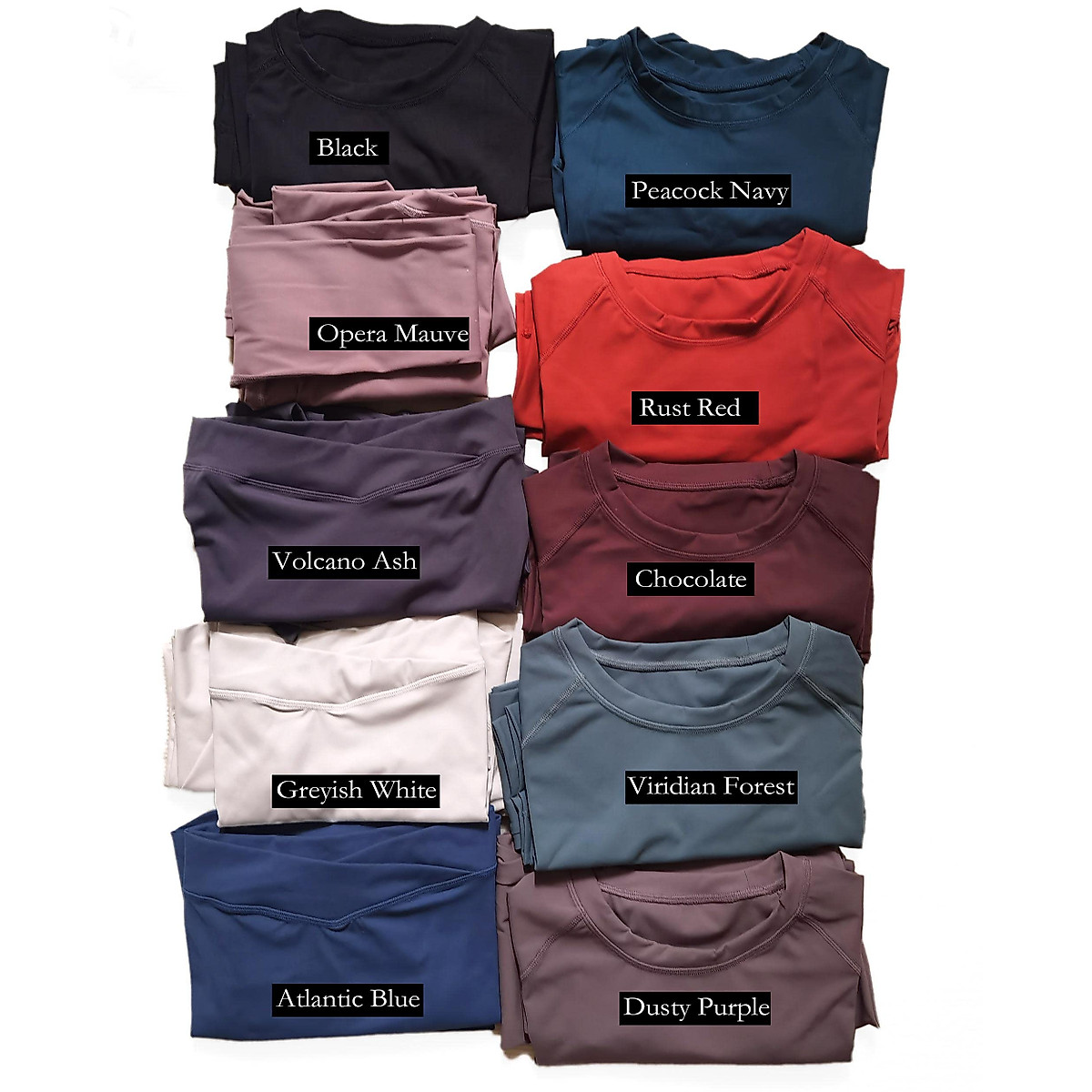 Danysu Gym Sets for Women 2 Piece Cross Waist Workout Clothes Long Sleeve Crop Tops Scrunch Butt Leggings Matching Outfits Black M