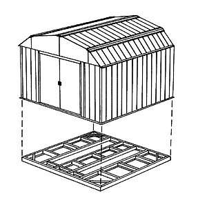 Arrow Sheds FDN106 Base Kit for 4'x10', 8'x6' & 10'x6' Arrow sheds