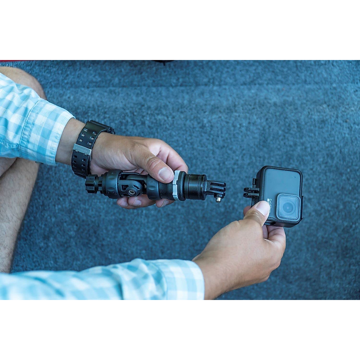 RAILBLAZA Adjustable Extender with StarPort Mount for Kayaks, Use for Rod Holders, Camera Mounts, FishFinders and More