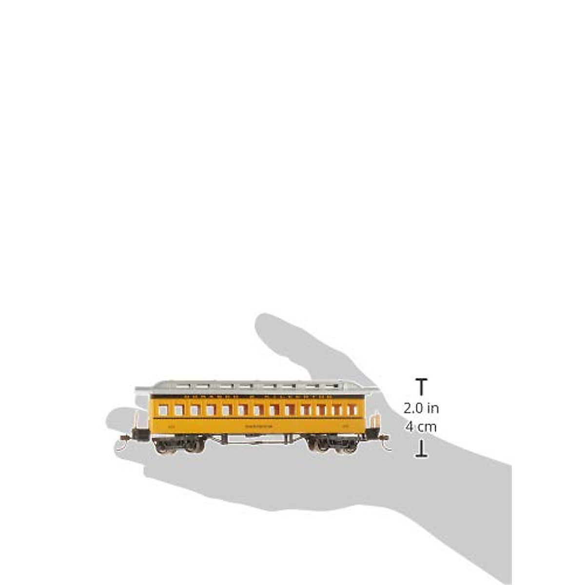 Bachmann Hobby Train Passenger Car, Prototypical Yellow