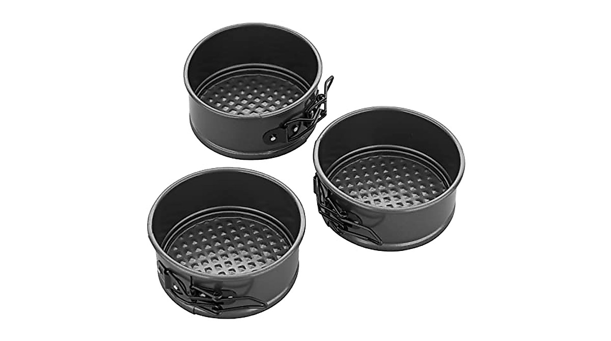 Wilton 4-Inch Mini Springform Pans for Mini Cheesecakes, Pizzas and ...
