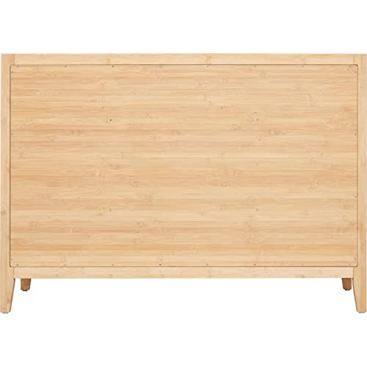 Signature Hardware 953345-48-UM-0 Burfield 49" Free Standing Single Vanity Set with Bamboo Cabinet, Vanity Top, and Oval Undermount Vitreous China Sink