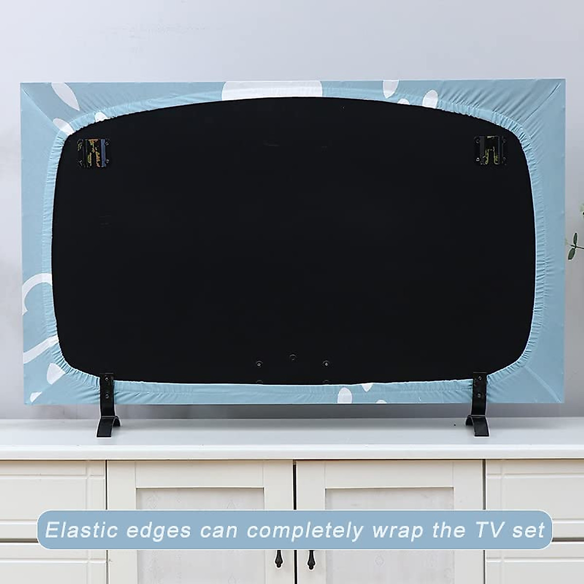 YIJIAFEIFEI LCD TV Dust Cover with Elastic Edge, Breathable TV Cover Dust Proof for Flatscreen, Soft Polyester Fiber Cover for Tv(Size:40 inches)