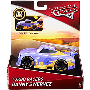 Disney Cars Toys Turbo Racers Assortment, Movie Character Vehicles, Pump Spoiler and Race, No Batteries for Endless Play, Ages 3 and up