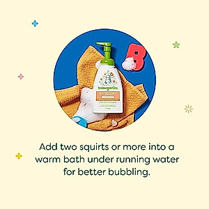 Babyganics Baby Shampoo + Body Wash Pump Bottle, Orange Blossom, Non-Allergenic and Tear-Free, 16 Fl Oz (Pack of 3), Packaging May Vary