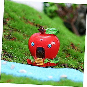 MERRYHAPY 9pcs Micro Landscape House Mini Decor Home Decor Mini House Miniature Resin House Decoraciones para Salas De Casa Fairy Mushroom House Small House Decoration Landscape Mini House