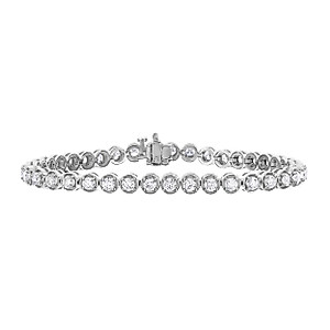 Vir Jewels 4 cttw IGI Certified SI2-I1 Clarity Diamond Bracelet 14K White Gold J-K 7 Inch