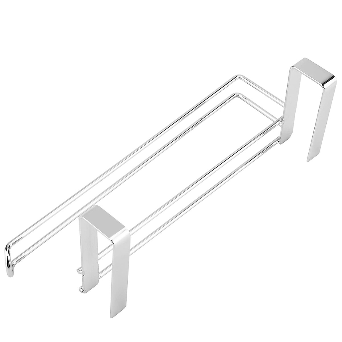 Stainless Steel Kitchen Over Door Roll Paper Holder Paper Towel Rack Hanger