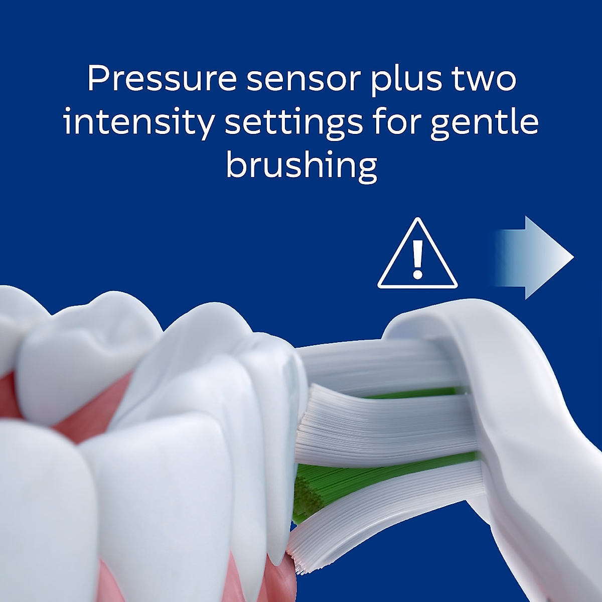 Philips Sonicare ProtectiveClean 5100 Rechargeable Electric Toothbrush, with Pressure Sensor, 3 Cleaning Modes, SmarTimer and QuadPacer, 14-Day Battery Life, Travel Case, Black, Model HX6850/60