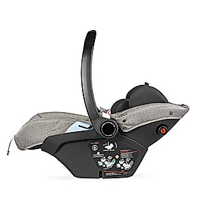 Peg Perego Primo Viaggio 4-35 Lounge - Reclining Rear Facing Infant Car Seat - Includes Base with Load Leg & Anti-Rebound Bar - for Babies 4 to 35 lbs - Made in Italy - City Grey (Grey)