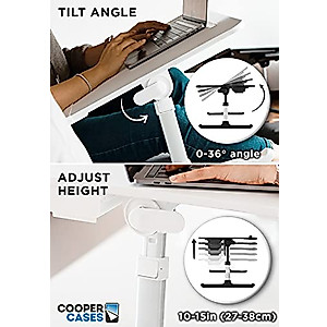 Cooper Desk PRO Adjustable Laptop Table, Bed Desk for Laptop, Desk for Bed, Lap Desk for Laptop, Adjustable Lap Desk for Bed, Portable Desk, Laptop Stand for Bed Floor Desk