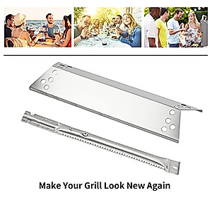 Gas Grill Repair Parts for Charbroil 463411512 463411712 463411911 Kenmore 122.16134 122.16134110 Nexgrill 720-0719BL 720-0773 720-0783 Tera Gear 1010007A, Grill Burners and Heat Plates Replacement