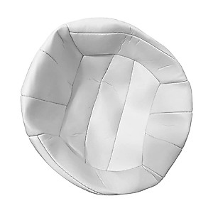 BESTSOCCERBUYS.COM All White Deflated Volleyball Balls for Autographs Official Size & Weight Without Any Imprint (Official Size)