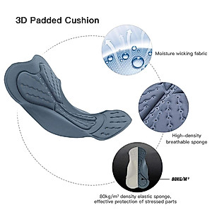 Mysenlan Men's Cycling Jersey Set Long Sleeve Bike Shirt 3D Padded Long Pants Bicycle Tights Clothing (Black, Small)