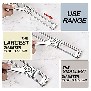 2023 Adjustable Stainless Steel Lid Opener, Easy Twist Jar Opener and Bottle Cap Remover, Ergonomic Design Kitchen Tool, Perfect for Individuals with Weak Hands or Arthritis