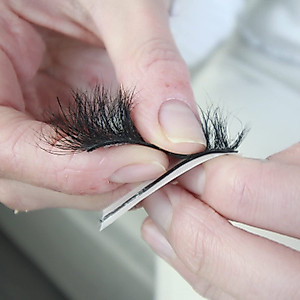 Self-adhesive Lash Strips for False Eyelashes Pack of 30 Pairs,Soft & Comfortable,No Glue No Magnets,Suitable for All Strip Fake Lashes,Waterproof,Single Length 36mm,Ideal Way to Apply Strip Eyelashes