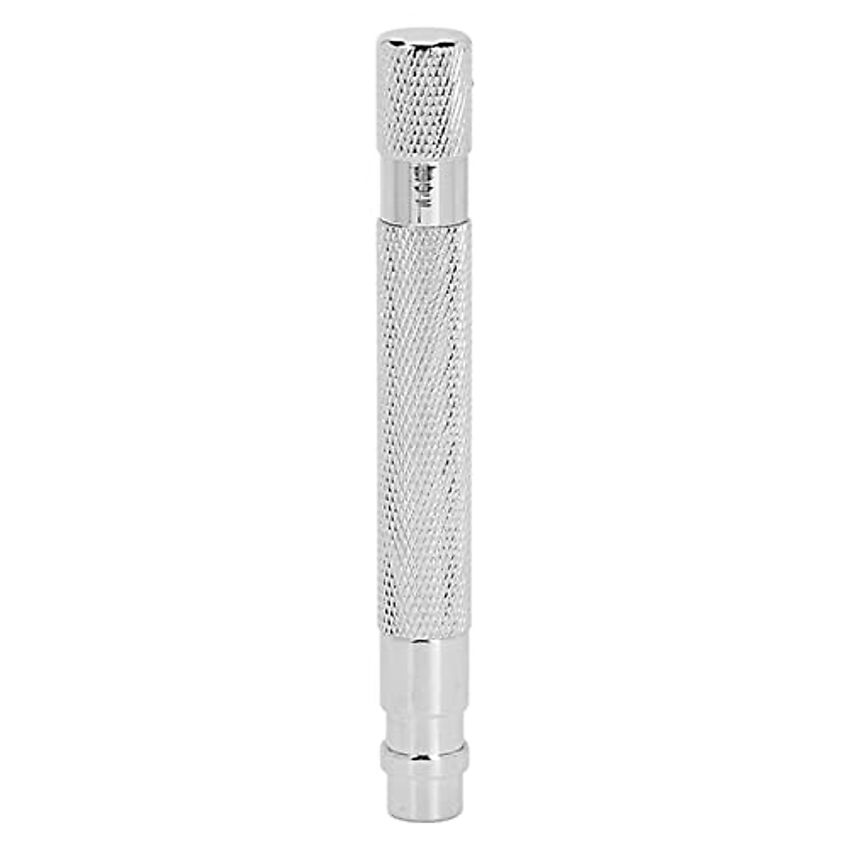 Shaver Replacement Handle, Safety Razors Handle Easy To Grasp Easy To Replace Reusable Durable for Travelling for Home(Silver)