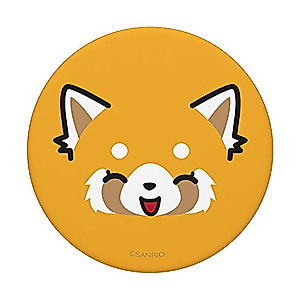 Aggretsuko Happy Face PopSockets Stand for Smartphones and Tablets PopSockets PopGrip: Swappable Grip for Phones & Tablets